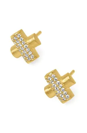 DEAN DAVIDSON Juliette Pavé Crisscross Stud Earrings
