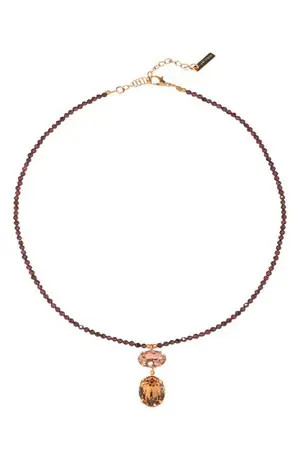 JENNIFER BEHR Freya Pendant Necklace - Garnet