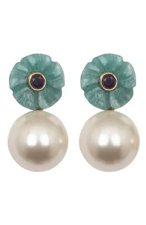 JENNIFER BEHR Libby Drop Earrings - Amazonite