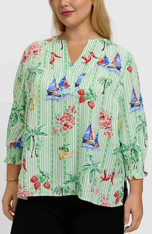 Foxcroft Cut Out Blouses