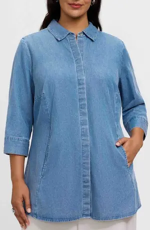 Foxcroft Button Up Kaftans Tunics