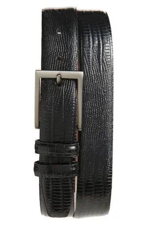 TORINO Lizard Embossed Calfskin Leather Belt