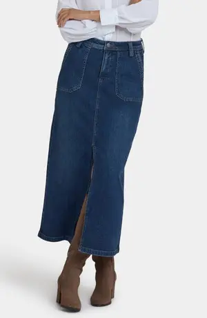 NYDJ Utility Pocket Denim Skirt