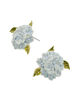 FABLE ENGLAND Hydrangea Stud Earrings