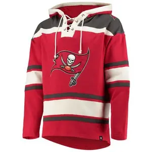 '47 Tampa Bay Buccaneers Lacer V-neck Pullover Hoodie