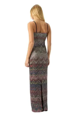 Missoni Bustier Zig Zag Maxi Dress