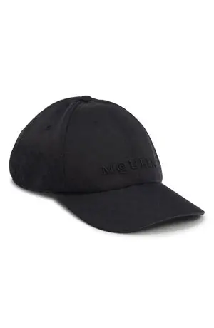 Alexander McQueen Skull Jacquard Baseball Cap - Black