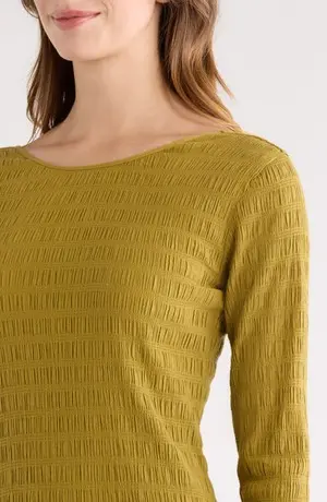 BILLABONG Dream Life Long Sleeve Pucker Knit Minidress