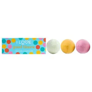 I LOVE COSMETICS Bath Fizzer Pack- 3 X 5.30 Oz Bath Bombs - Good Times