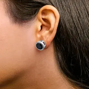 HAUS OF BRILLIANCE 9.5 Cttw Black Diamond Stud Earrings
