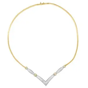 HAUS OF BRILLIANCE 14k Yellow And White Gold 2.0 Cttw Diamond Necklace - Yellowwhite