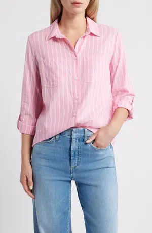 Beachlunchlounge Drop Shoulder Shirts For Women