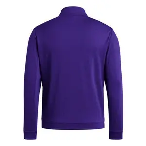 Adidas Washington Huskies Elevated Tri-blend Quarter-zip Pullover