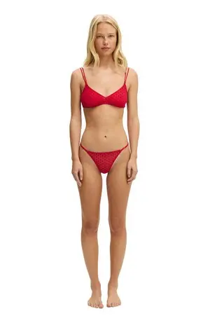 Cotton:on Olivia Mesh Bralette - Spicy Red