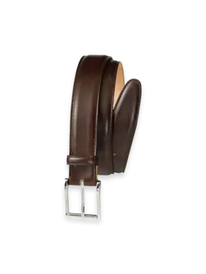 PAUL FREDRICK Leather Belt With Changeable Buckle