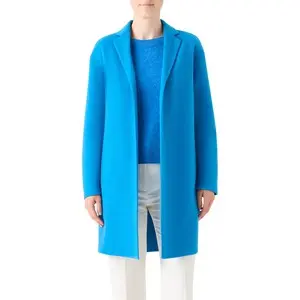 Akris Mae Cashmere Double-face Coat - Twilight
