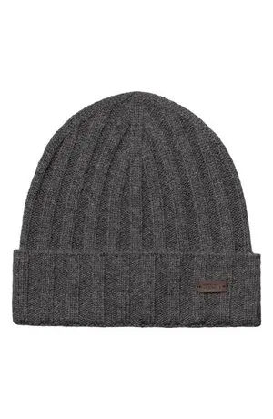 Eton Cashmere Beanie - Dark Grey
