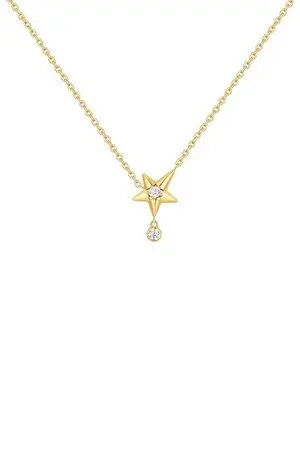 ANIA HAIE Sparkling Star Drop Necklace - Shiny Gold