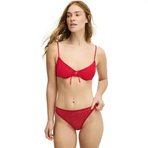 Cotton:on Olivia Mesh Underwire Bra - Spicy Red