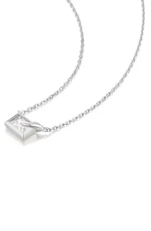 ANIA HAIE Bezel Cubic Zirconia Pendant Necklace - Silver