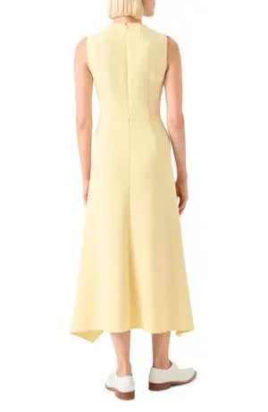 Akris Wool Crepe Midi Dress