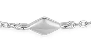ANIA HAIE Rhombus Station Bracelet - Silver