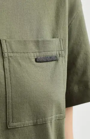Brunello Cucinelli Cotton Jersey T-shirt - Olive
