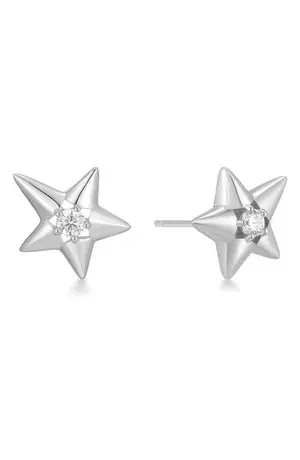 ANIA HAIE Sparkling Star Jacket Drop Earrings - Silver