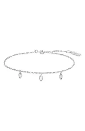 ANIA HAIE Sparkling Triple Station Bracelet - Silver