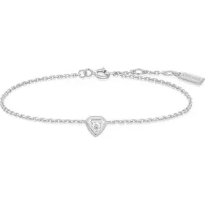 ANIA HAIE Tiny Shield Charm Chain Bracelet - Silver