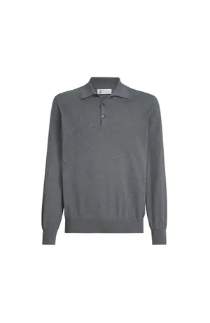 Brunello Cucinelli Polo-style Sweater - Dark Grey