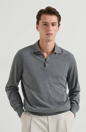 Brunello Cucinelli Polo-style Sweater - Dark Grey
