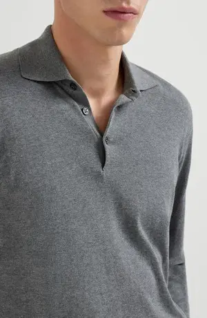 Brunello Cucinelli Polo-style Sweater - Dark Grey
