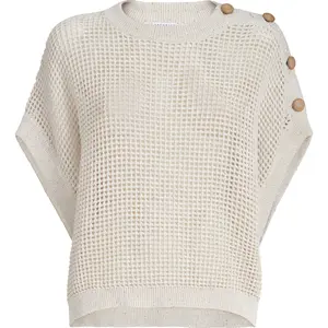 Brunello Cucinelli Cotton Net Knit Sweater