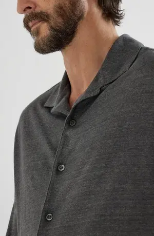 Brunello Cucinelli Jersey Shirt - Medium Grey