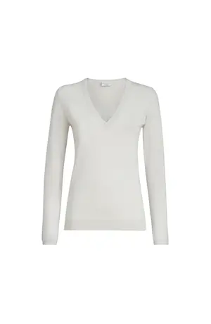 Women's Silk Cashmere V Neck Sweaters