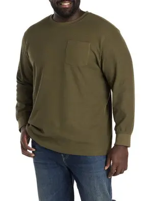 O'Neill Big & Tall Overland Thermal Long-sleeve Pullover - Clover