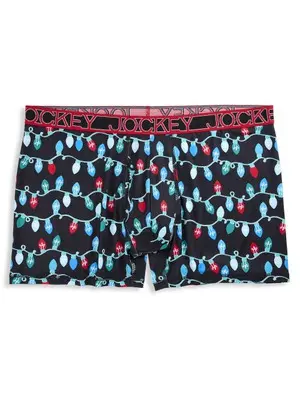 JOCKEY Big & Tall Printed Holiday Tech Boxer Briefs - Holiday Lights