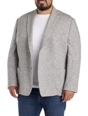 Michael Kors Big & Tall Everyday Knit Sport Coat - Grey