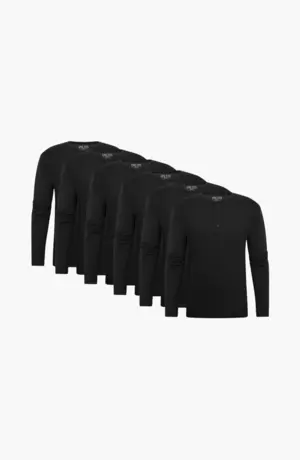 EPIC FITS Long Sleeve Henley - Black