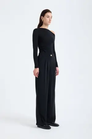 MONLICIA Elara High-waist Pleated Wide Leg Pants