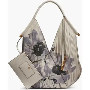 Donna Karan New York Baldwin Floral Lasercut Shoulder Bag - Bone