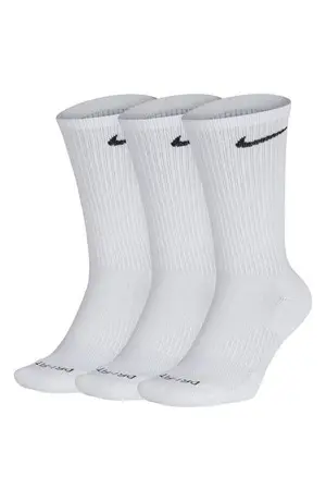 Nike Everyday Plus Cushion Crew Training Socks 3 Pack - White/black