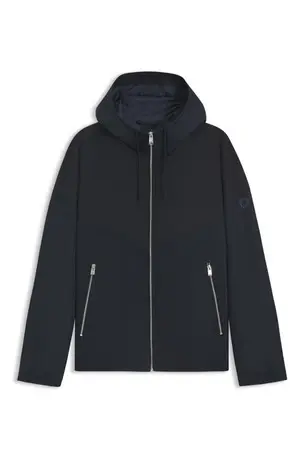 BOSS Cierno4 Hooded Recycled Polyester Jacket - Dark Blue