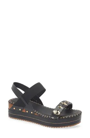 BUTTERO® Noronha Slingback Platform Wedge Sandal - Preto