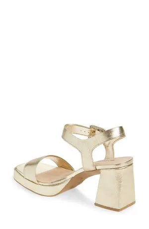 BOTTERO Britnet Ankle Strap Platform Sandal - Dourado 22