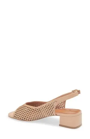 BUTTERO® Botelsa Perforated Slingback Pumps - Brown Sugar