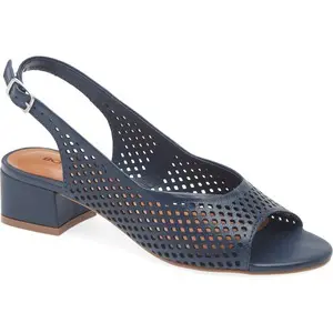 BUTTERO® Botelsa Perforated Slingback Pumps - Marinho 24