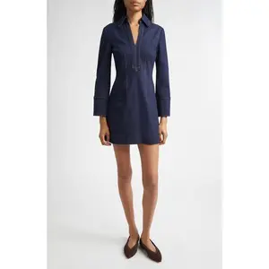 Veronica Beard Raymond Denim Shirt Dress