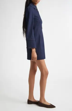 Veronica Beard Raymond Denim Shirt Dress